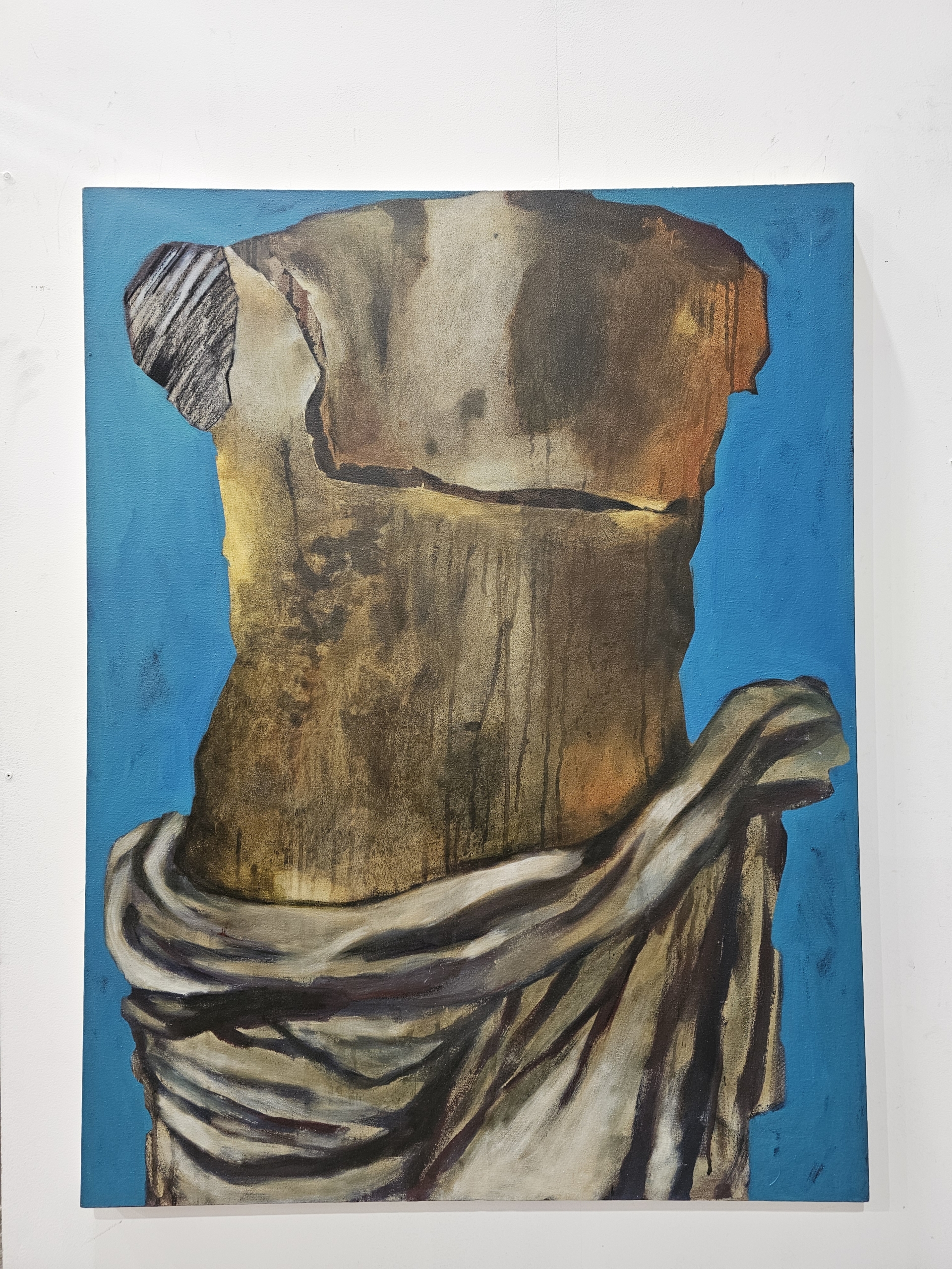 Elizabeth Wojciak ‘ Torso 1’ - Oil, charcoal and oil pastel on canvas ...